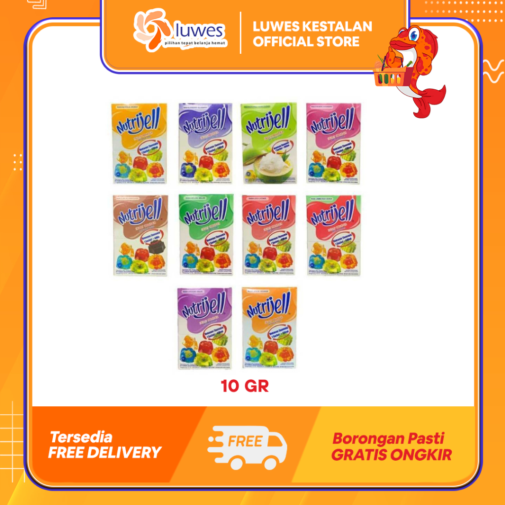 Jual Nutrijell Serbuk Jelly Instan 10gr All Varian Membuat Lebih Mudah ...