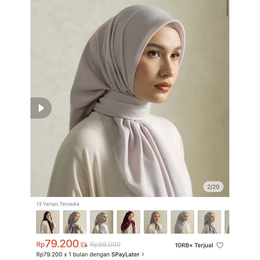 Jual Preloved Voal Nhs Looks X Dwihanda | Shopee Indonesia