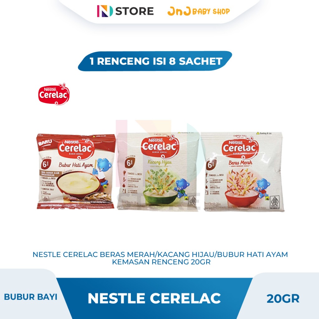 Jual Nestle Cerelac Beras Merah/Kacang Hijau/Bubur Hati Ayam Kemasan ...