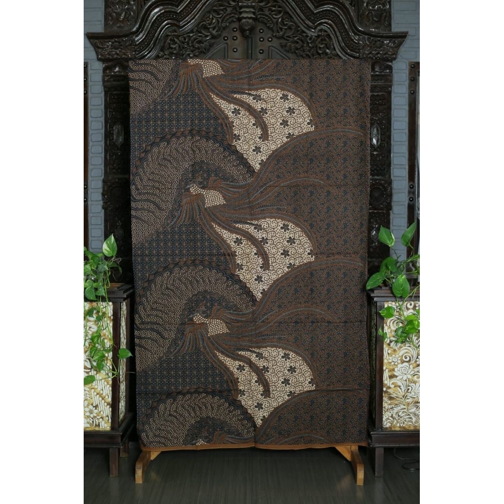 Jual Kain Batik Rok Wiru Selendang Kemeja Batik Coklat Klasik Motif ...