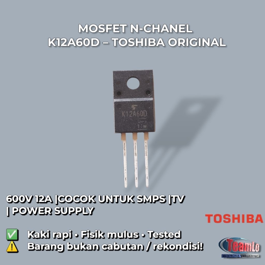 Jual MOSFET FET 7N60 7N65 K3561 (8AMPER 500V) 12N50E 11N60 12N50 12A60 ...