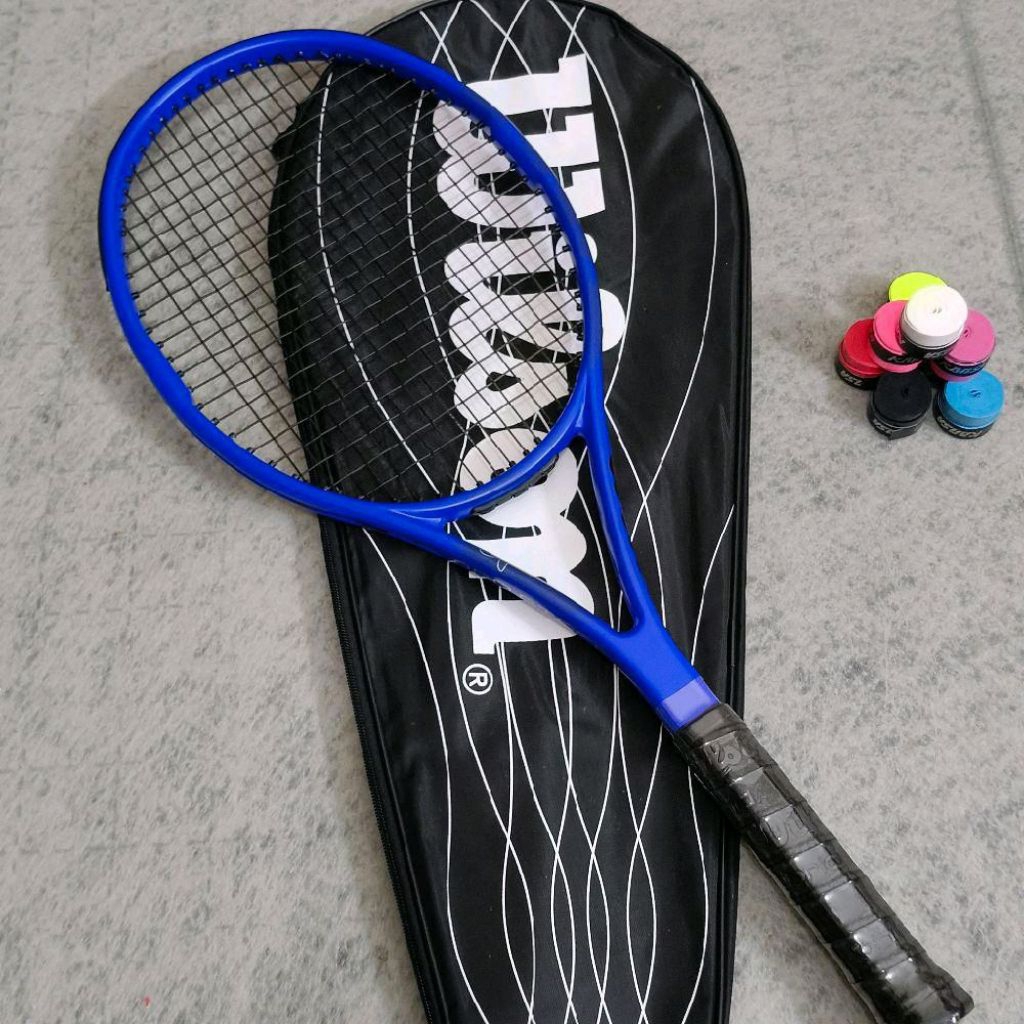 Jual Raket Tenis Pemula Wilson Pro Staff Blue Carbon Siap Pakai ...