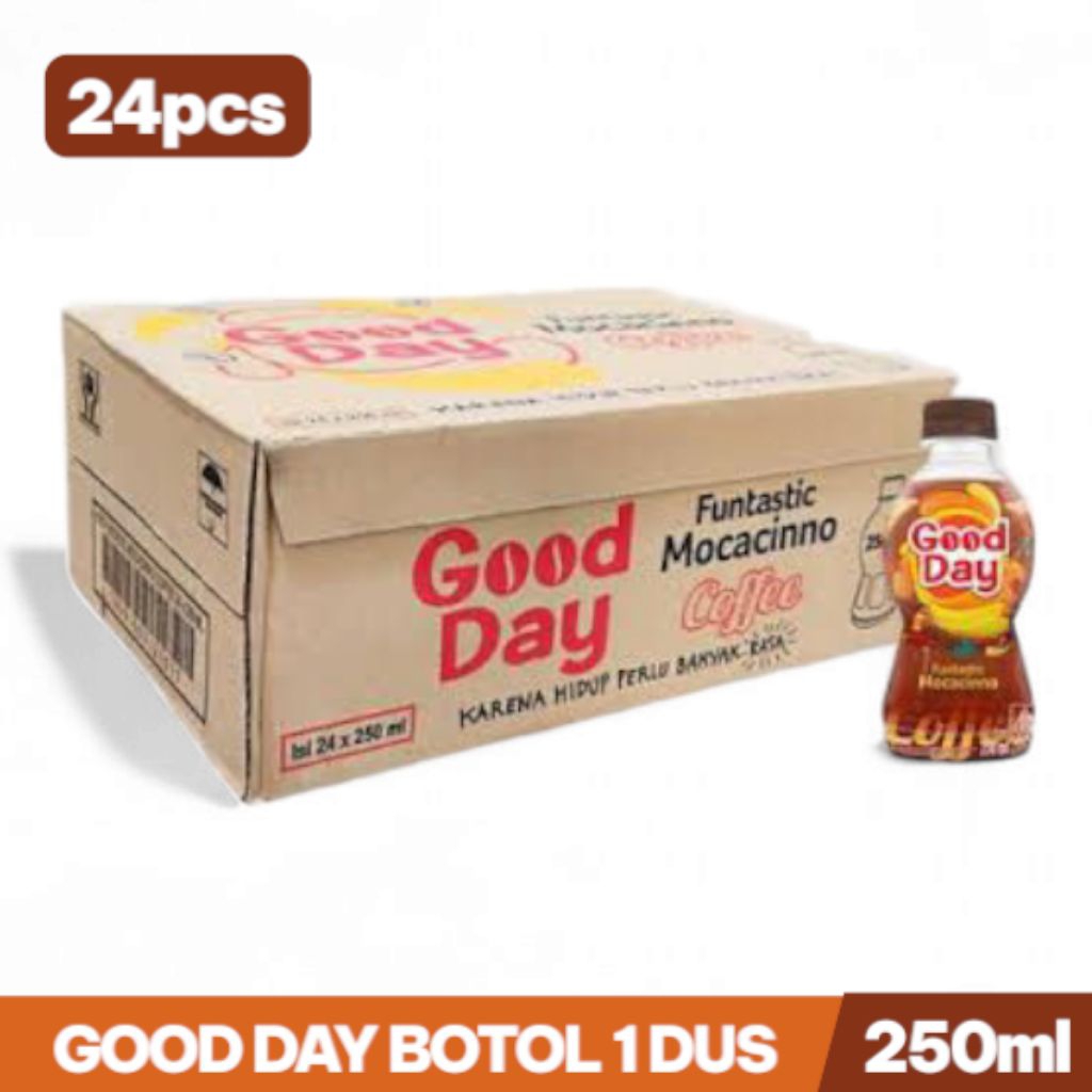 Jual Good Day Mocacinno botol / Kopi Good day 250ml isi 24pcs | Shopee ...