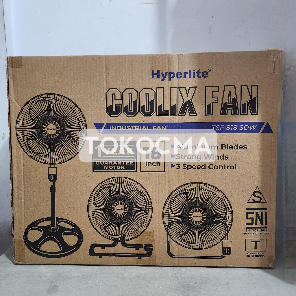 Jual Hyperlite Kipas Angin Coolix Fan 3in1 18 Inch TSF-818SDW, 3 Fungsi ...