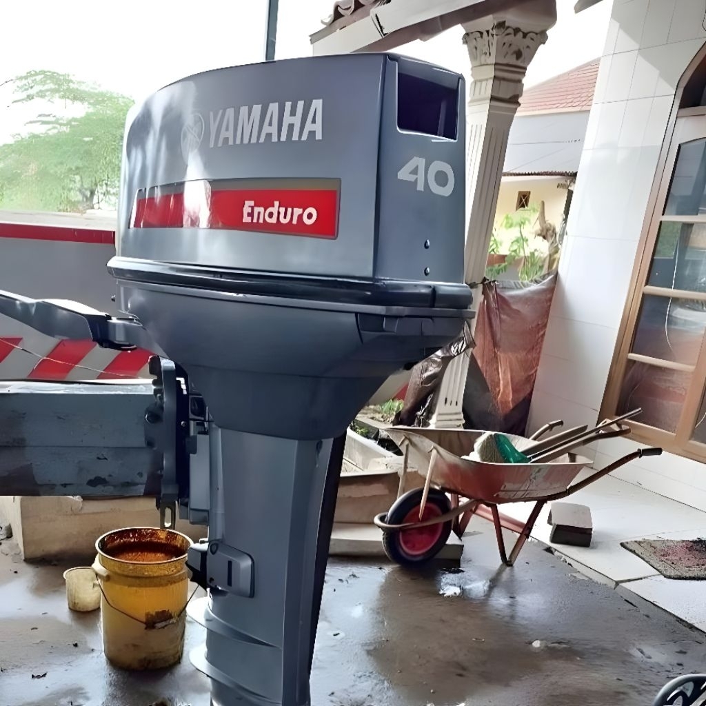 Jual Mesin Tempel Perahu Yamaha 40hp E40JMHS Bekas Short Mesin Tempel ...