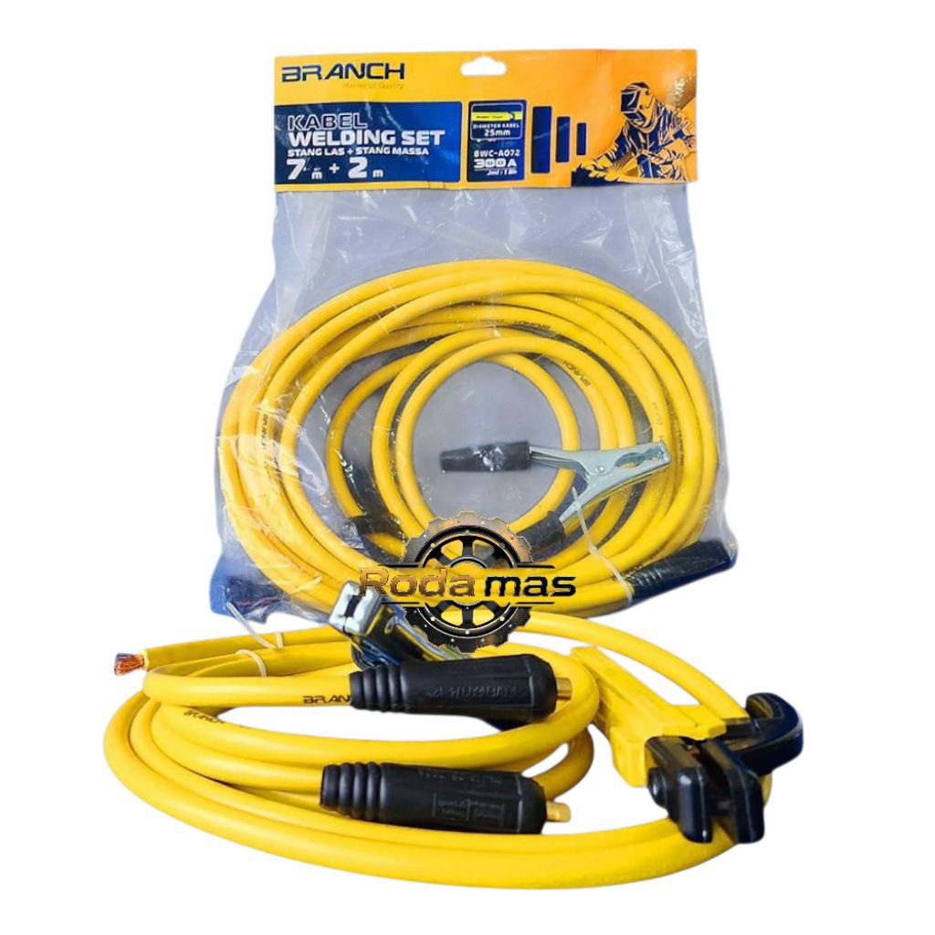 Jual kabel welding set 5 meter kabel las masa 2 meter / kabel las set ...