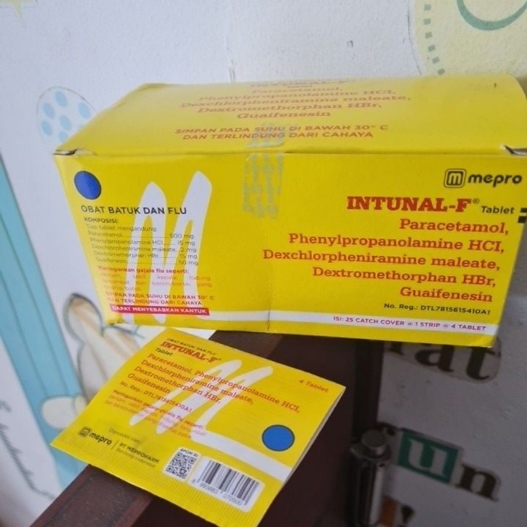 Jual INTUNAL FORTE kuning STRIP isi 4 tablet | Shopee Indonesia