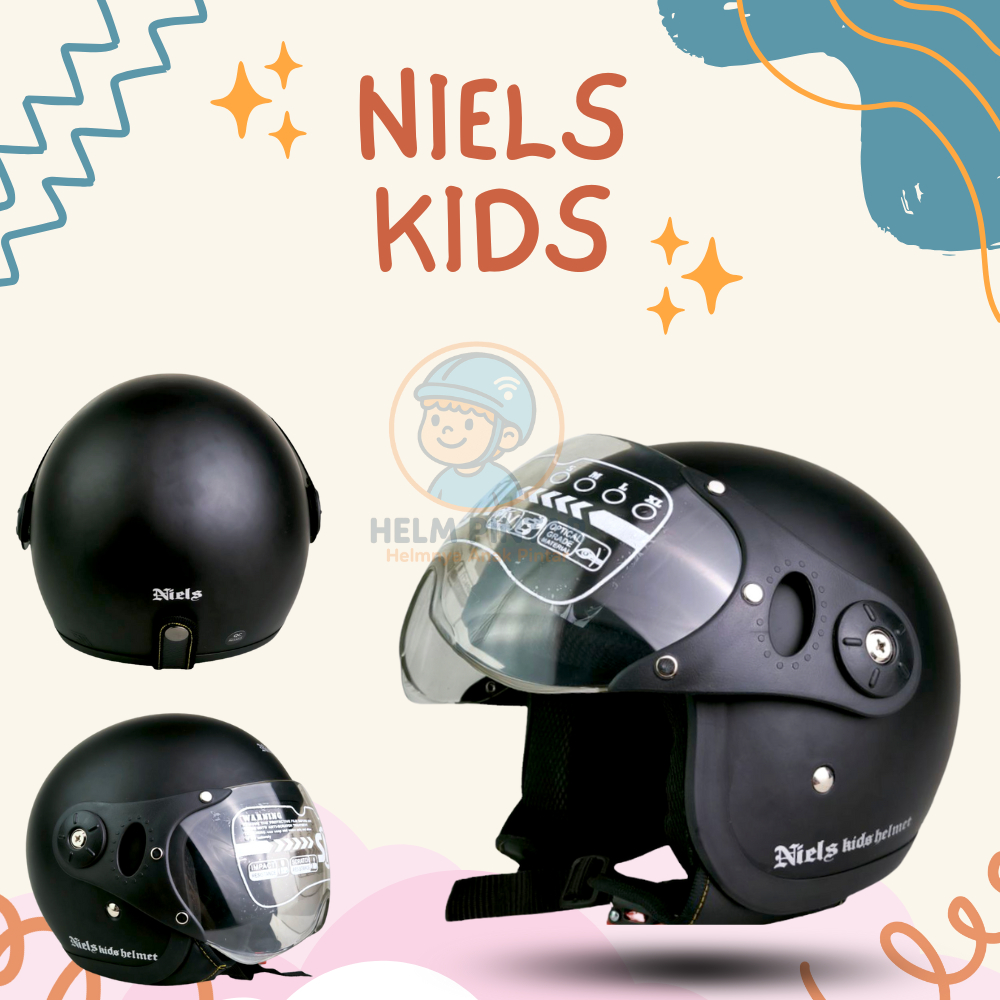 Jual HELM NIELS ANAK HIJAB | HELM UNTUK ANAK USIA 4-9 TAHUN | HELM ANAK ...