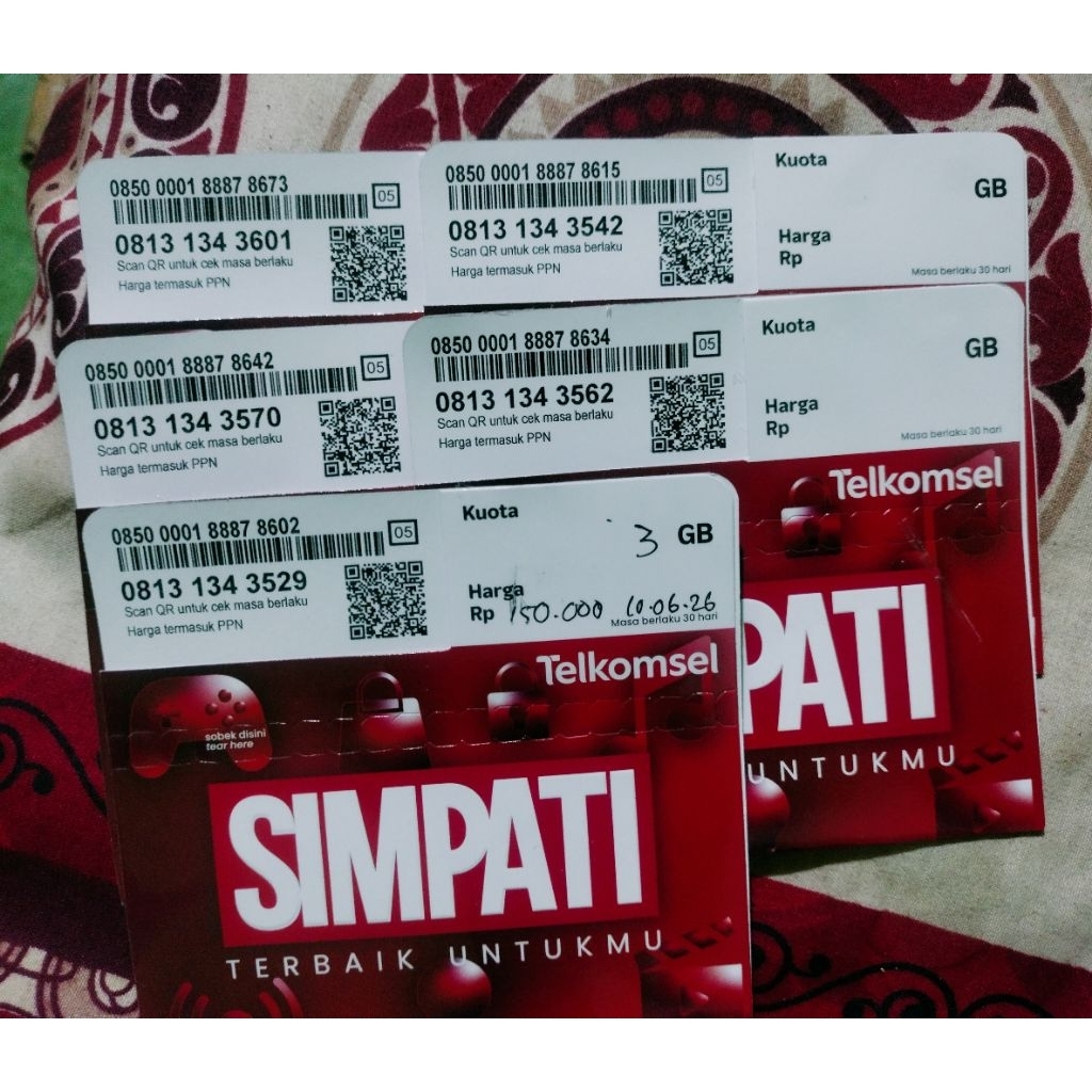 Jual Promo 50% Nomor Cantik Telkomsel Simpati 11 DIGIT Bonus Kouta 3GB | Shopee Indonesia