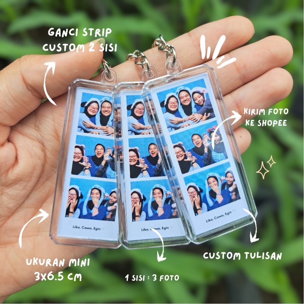 Jual Ganci Strip Photo 2 Sisi Custom Bebas > Souvenir Kenang Kenangan ...