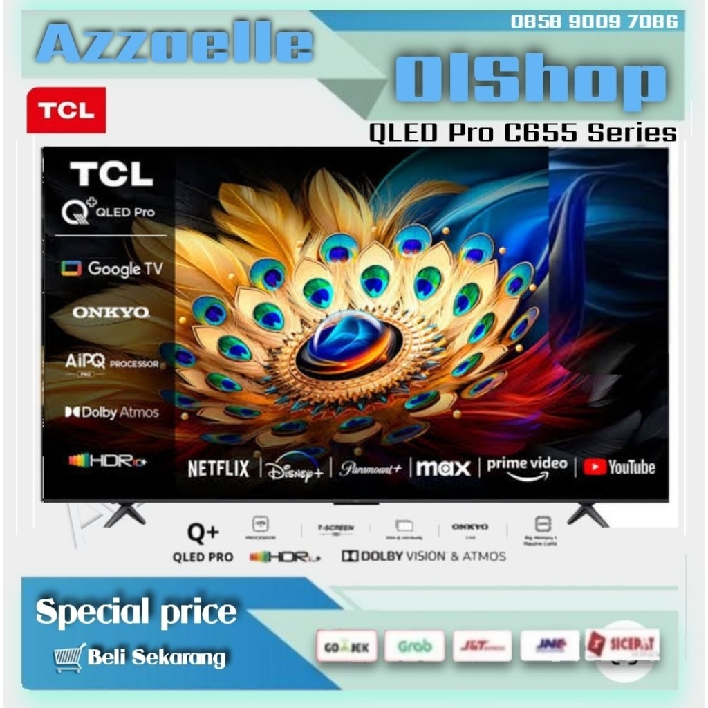 Jual TCL 50C655 QLED 4K UHD Smart Google Digital HDR Tv Dolby Vision ...