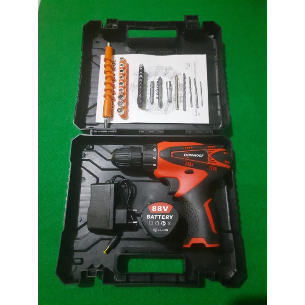Jual Mesin Bor Cordless Bor Baterai Impact Drill Bor Listrik Beton Besi ...