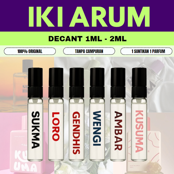 Jual Decant / Tester IKI ARUM Parfum Original 1ml & 2ml Loro Gendhis ...