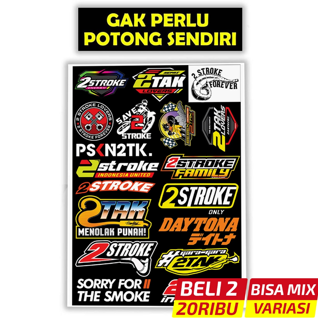Jual Stiker Motor 2 Tak, Sticker Motor 2 Tak, Stiker Motor Keren ...