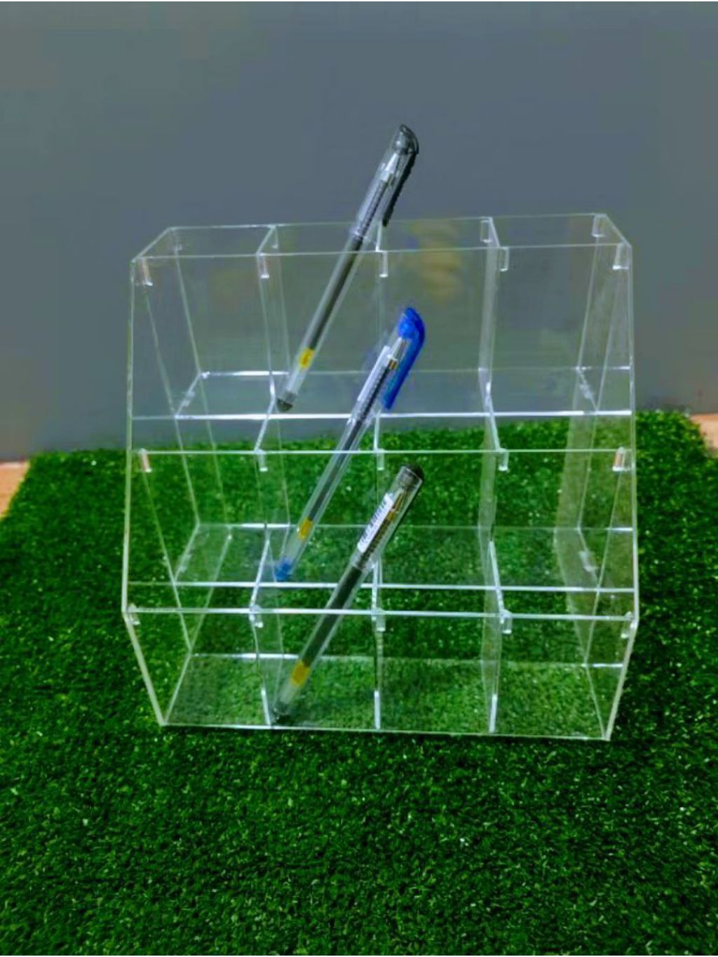 Jual Akrilik Tempat Pulpen || Display ATK || Rak penyimpanan Pulpen 3 ...