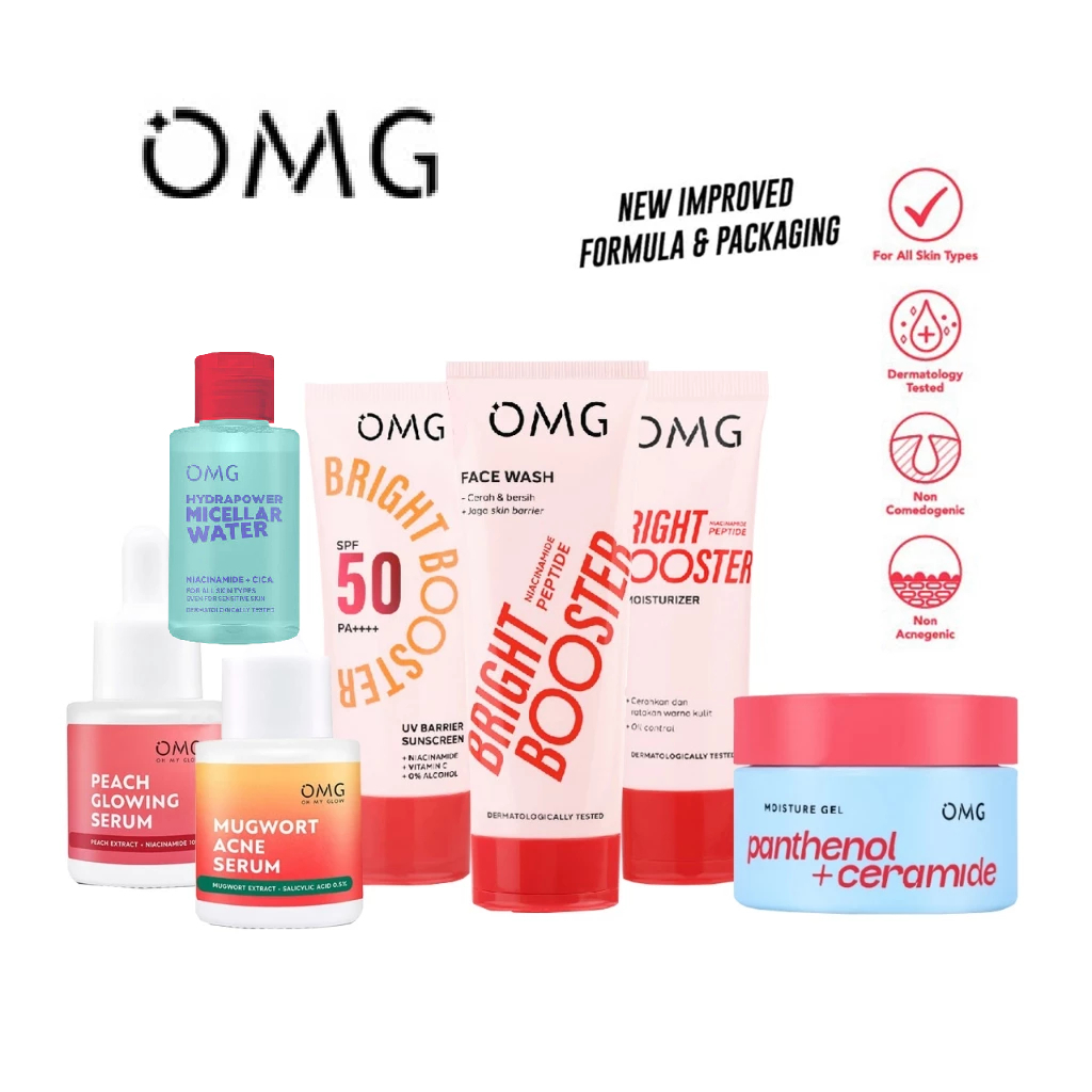 Jual OMG Perawatan Lengkap | Oh My Glow OMG Paket | face wash micellar ...