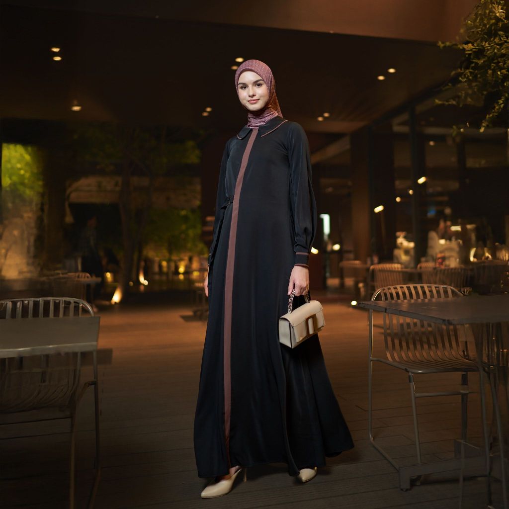 Jual ZB - Vellyn Dress - Dress Casual Kerja Muslimah | Shopee Indonesia