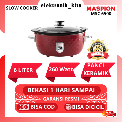Jual MASPION SLOW COOKER 6.0 LITER PW 507 S PW-507 S PW507S PEMASAK ...