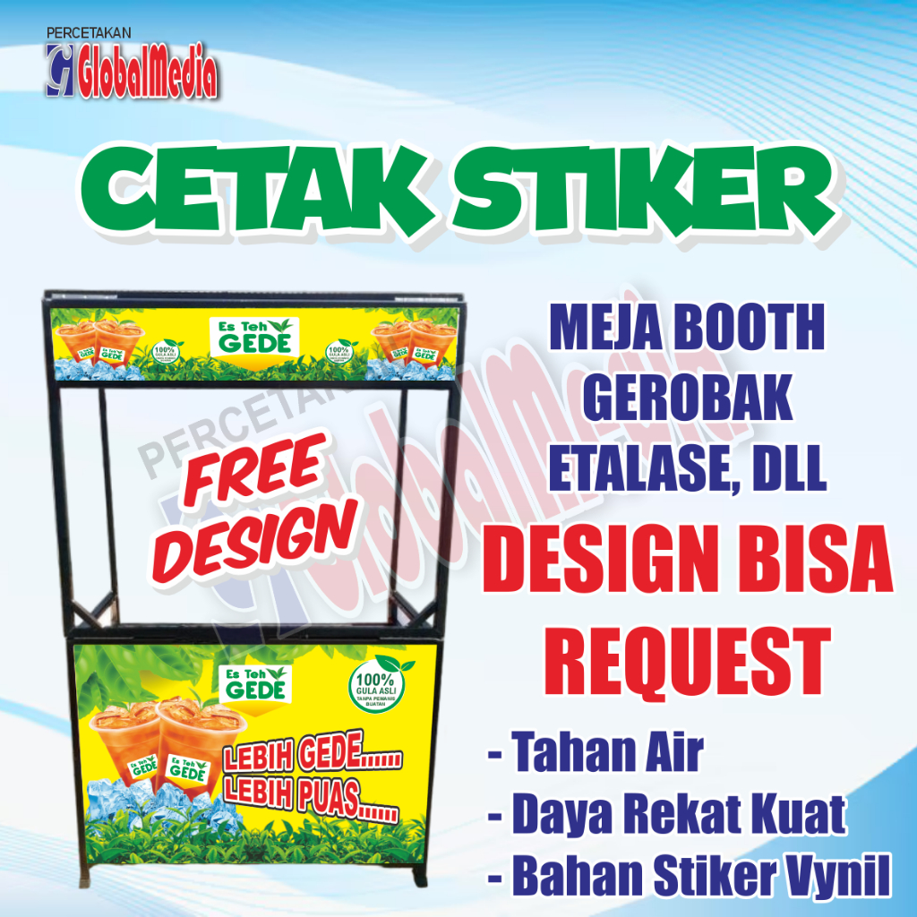 Jual CETAK STIKER BOOTH/GEROBAK/MEJA/ETALASE/DLL | HITUNGAN PERMETER ...