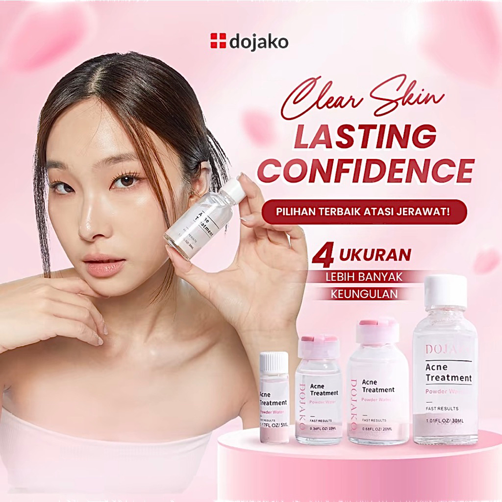 Jual DOJAKO Acne Treatment Powder Water Perawatan Obat Totol Jerawat ...