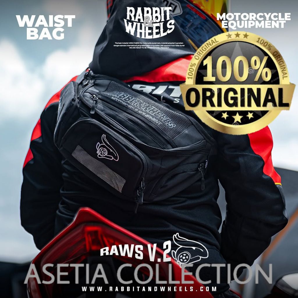 Jual WAIST BAG RABBIT AND WHEELS RAWS V2 | NEW | ORIGINAL RNW | Shopee Indonesia