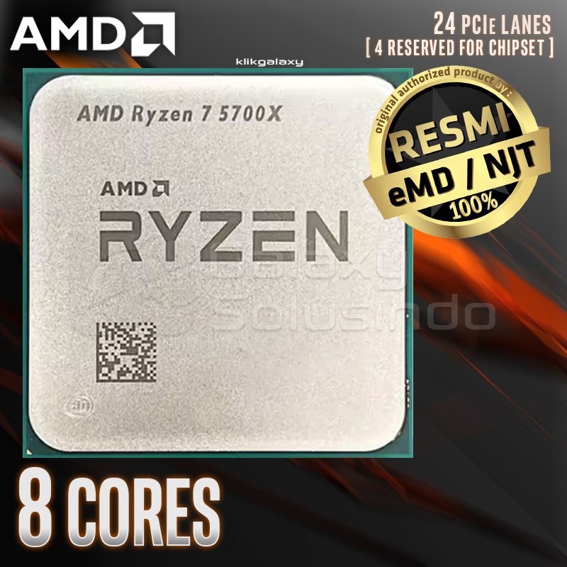 Jual AMD Ryzen 7 5700X TRAY 8 Cores 16 Threads AM4 Proccesor - GM | Shopee Indonesia