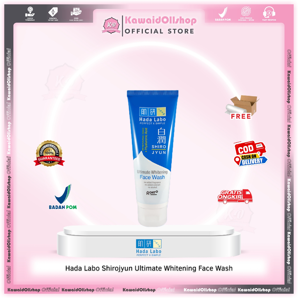 Jual Hada Labo Shirojyun Ultimate Whitening Face Wash - 50gr / 100gr ...