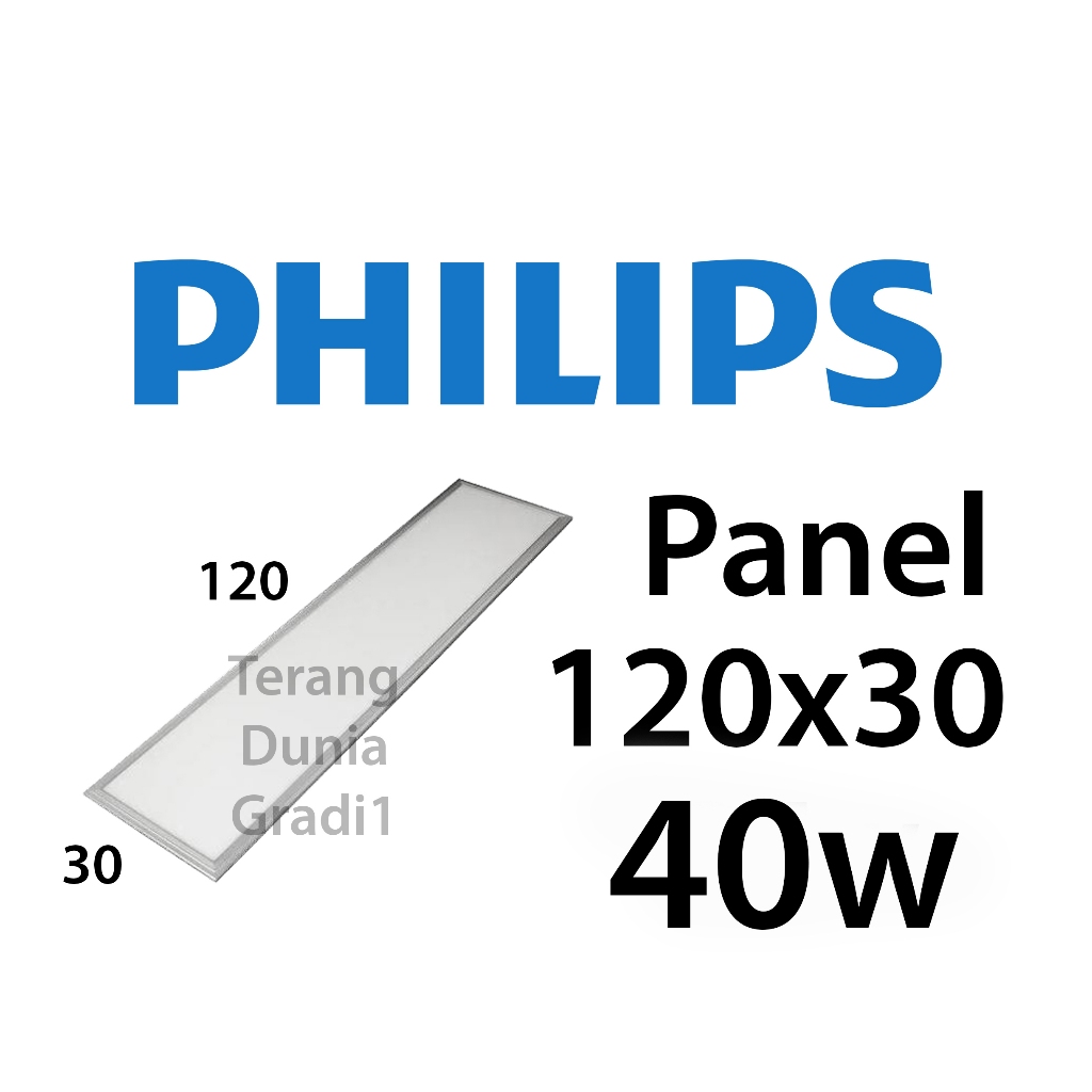 Jual Downlight Panel 120x30 Philips 40w Philips Panel 120x30 40w RC081V ...