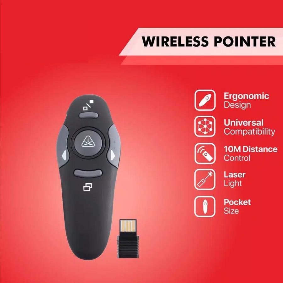 Jual Wireless laser Pointer presentasi kantor ppt powerpoint MS word ...