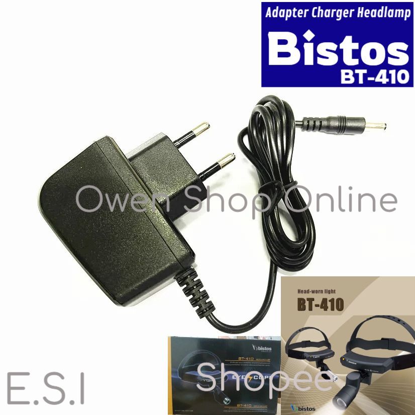 Jual Adaptor Charger Headlamp Bistos BT-410 Adapter Eyescope BT410 ...
