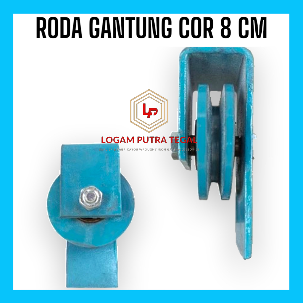 Jual Roda gantung cor 8 cm | Roda katrol | aksessoris pagar besi ...