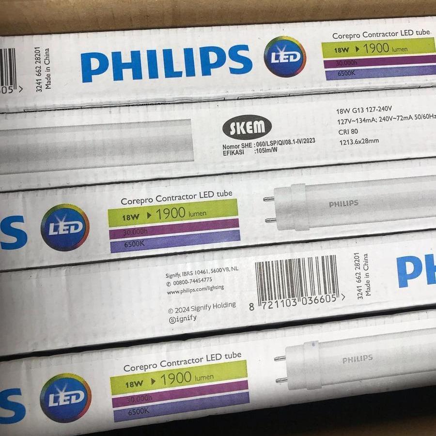 Jual Lampu TL Neon LED Tube T8 Corepro Contractor 18W Watt 1900 Lumens ...