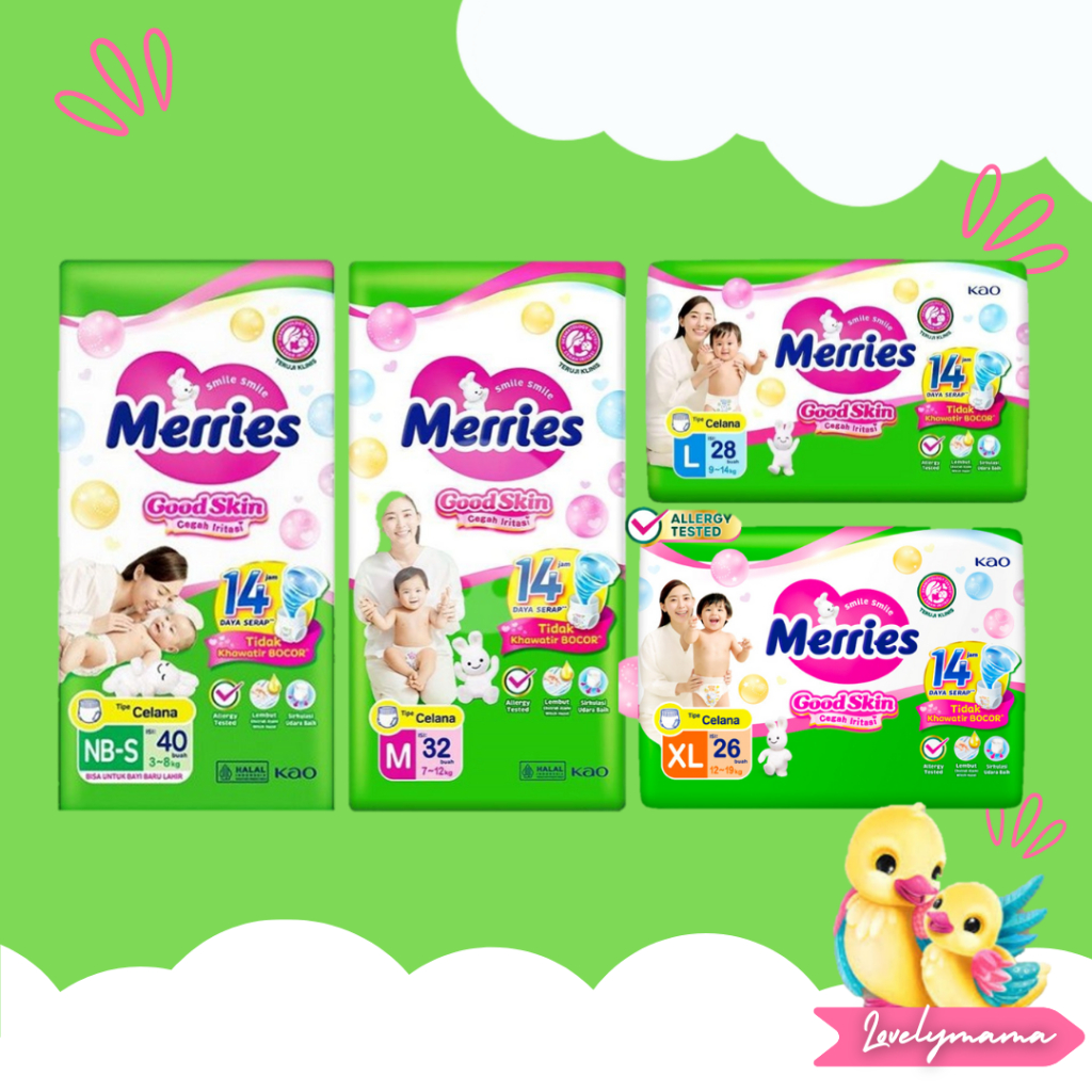 Jual Merries good skin cegah iritasi M32 L28 XL26 pants M 32 L 28 XL 26 ...