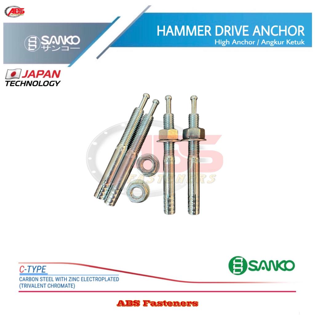 Jual High Anchor Besi M10 x 100 – 1.5 SANKO Hit Anchor/Dynabolt Anchor ...