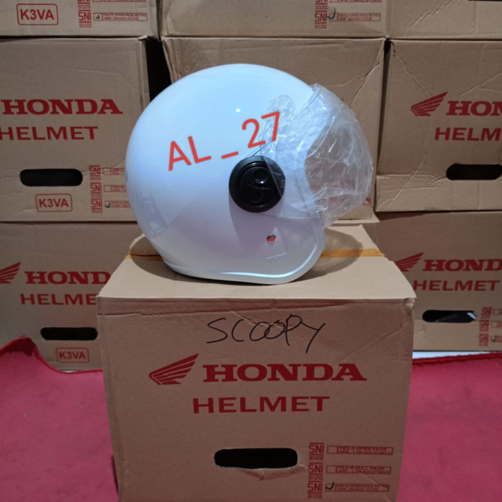 Jual Helm Scoopy putih Original Honda | Shopee Indonesia