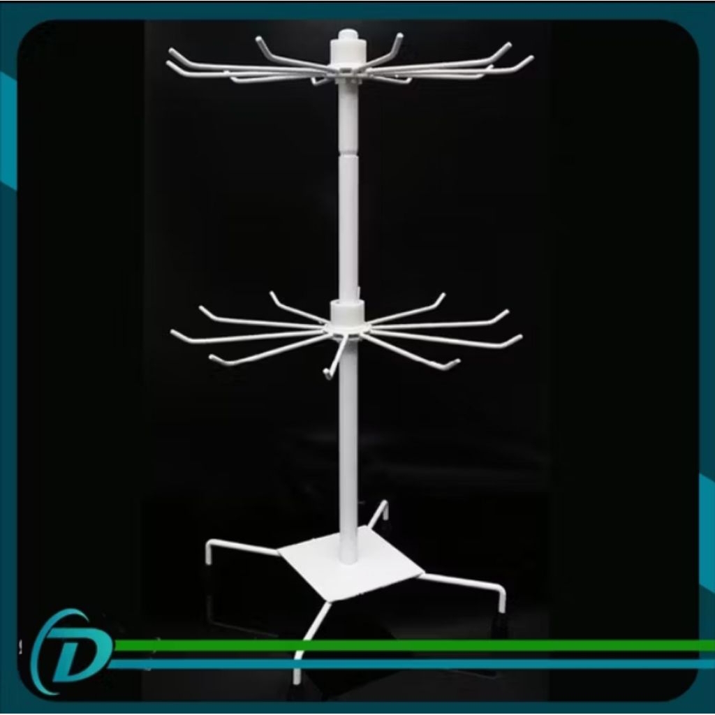 Jual Rak Display Putar Matahari 2 susun gantungan aksesoris Display ...