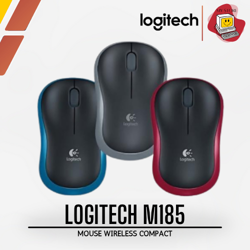 Jual LOGITECH MOUSE WIRELESS M185 | Shopee Indonesia