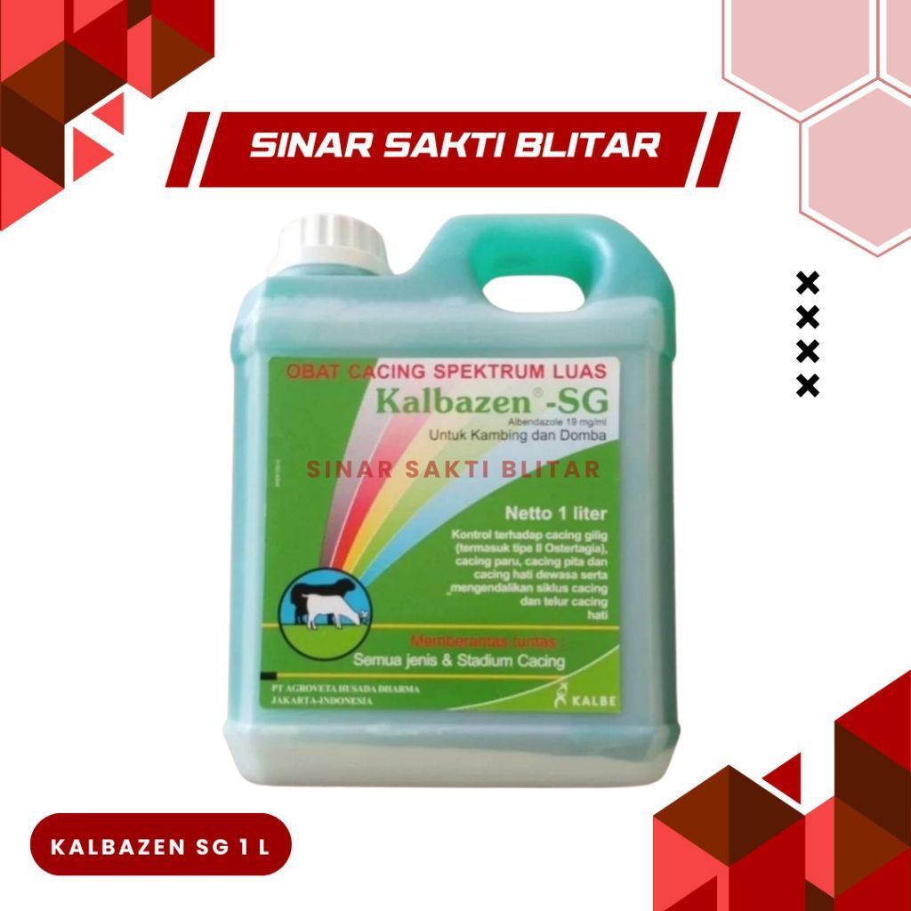 Jual KALBAZEN SG 1 L - Mencegah Cacing Oral Efektif Basmi Cacing ...