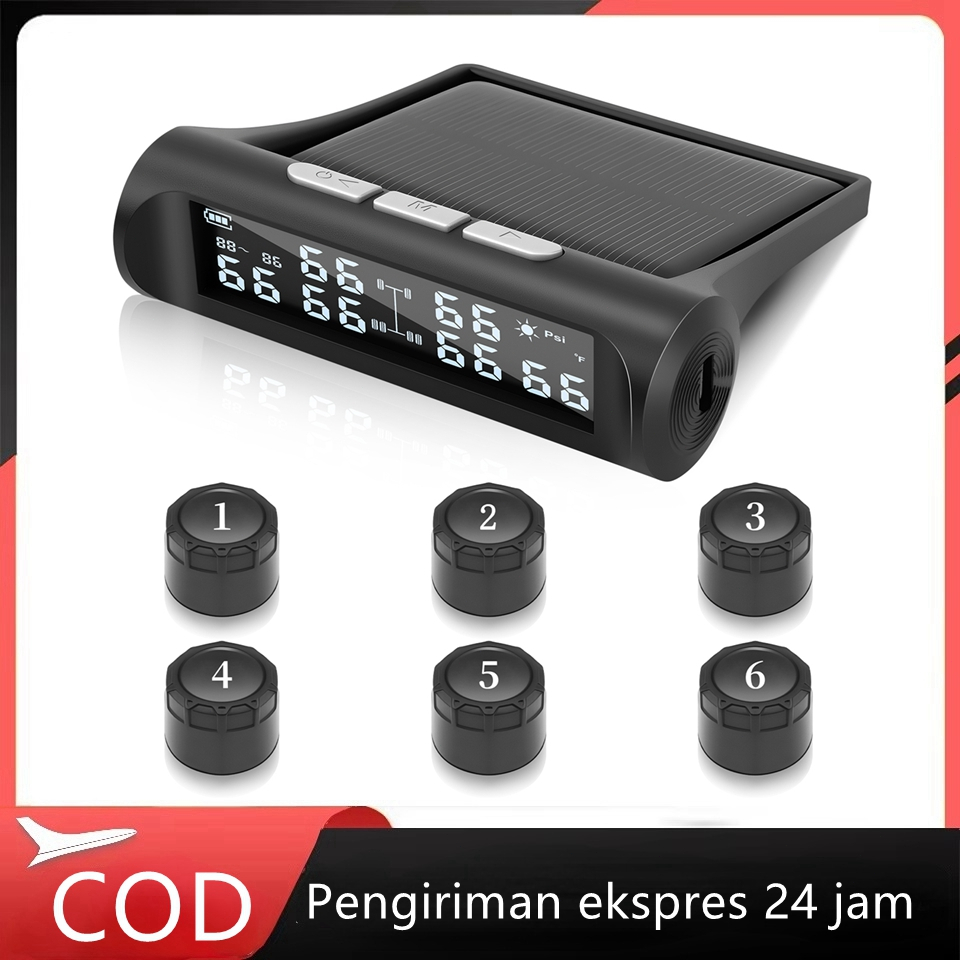 Jual Truk ban tekanan sistem pemantauan TPMS dengan 6 Sensor luar ...