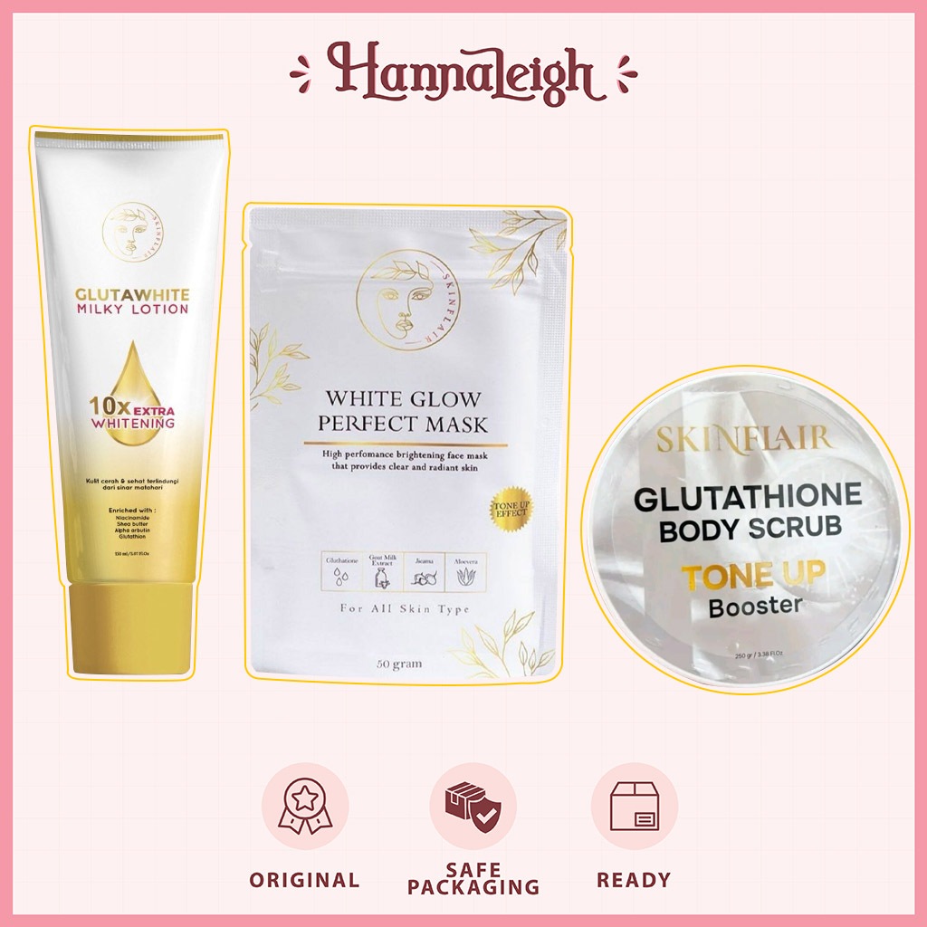 Jual SKINFLAIR - Glutawhite Milky Lotion | White Glow Perfect Mask ...