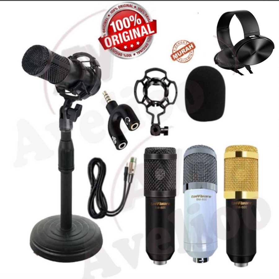 Jual Paket Microphone Studio Minimalis dengan Stand Tripod Meja ...
