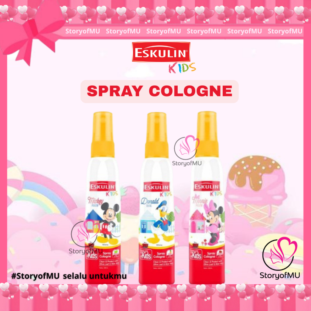 Jual ESKULIN Kids Spray Cologne Series Mickey Minne Donald duck 60ml I ...