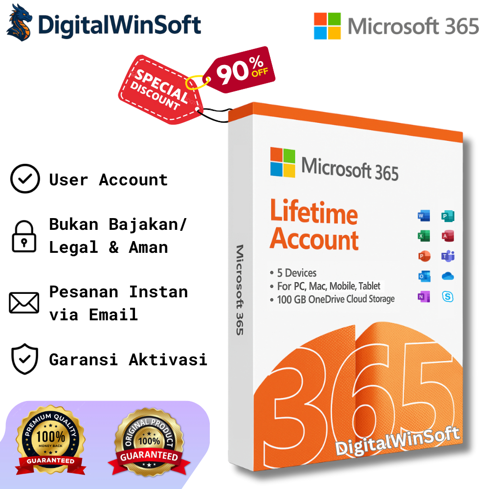 Jual Micrsoft Offlce 365 For PC/Laptop/Mobile/Tablet (Win/Mac/Android ...