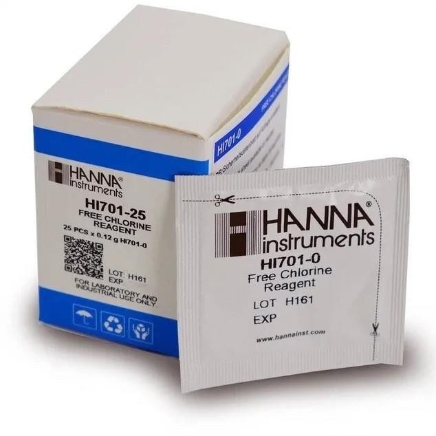 Jual HI701-25 / HI 701-25 Free Chlorine Checker Reagents (25 Tests ...