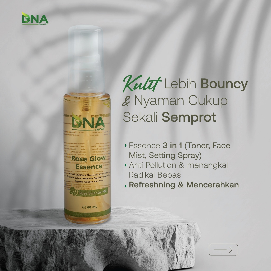 Jual DNA Favorit Rose Glow Essence – Anti Polusi, White Tea ...