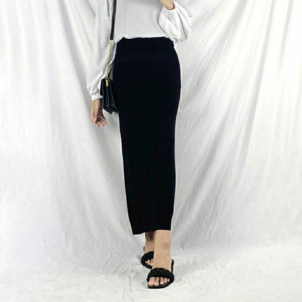 Jual Rok Span Knit Premium / Rok Span Kerja Standar Kekinian Terbaru ...