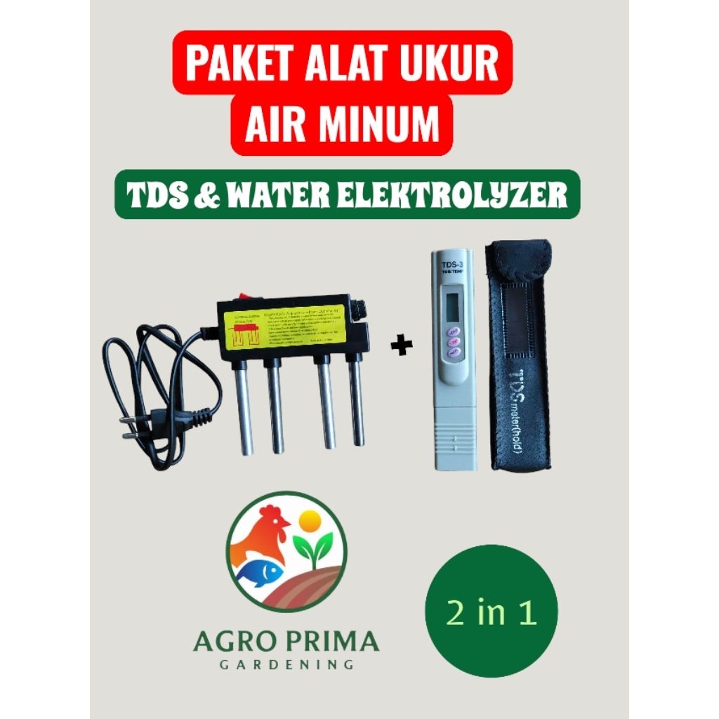 Jual ALAT ELEKTROLISA AIR & TDS METER PAKET ALAT UKUR AIR MINUM WATER ...