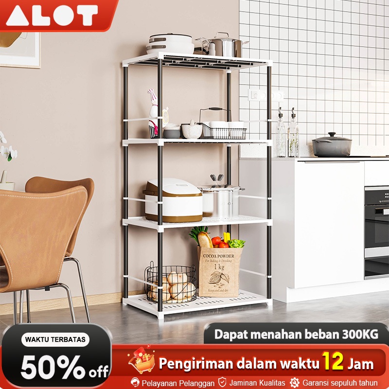Jual ALOT - Rak penyimpanan 4 tingkat / 4 susun Rak gudang Serbaguna ...