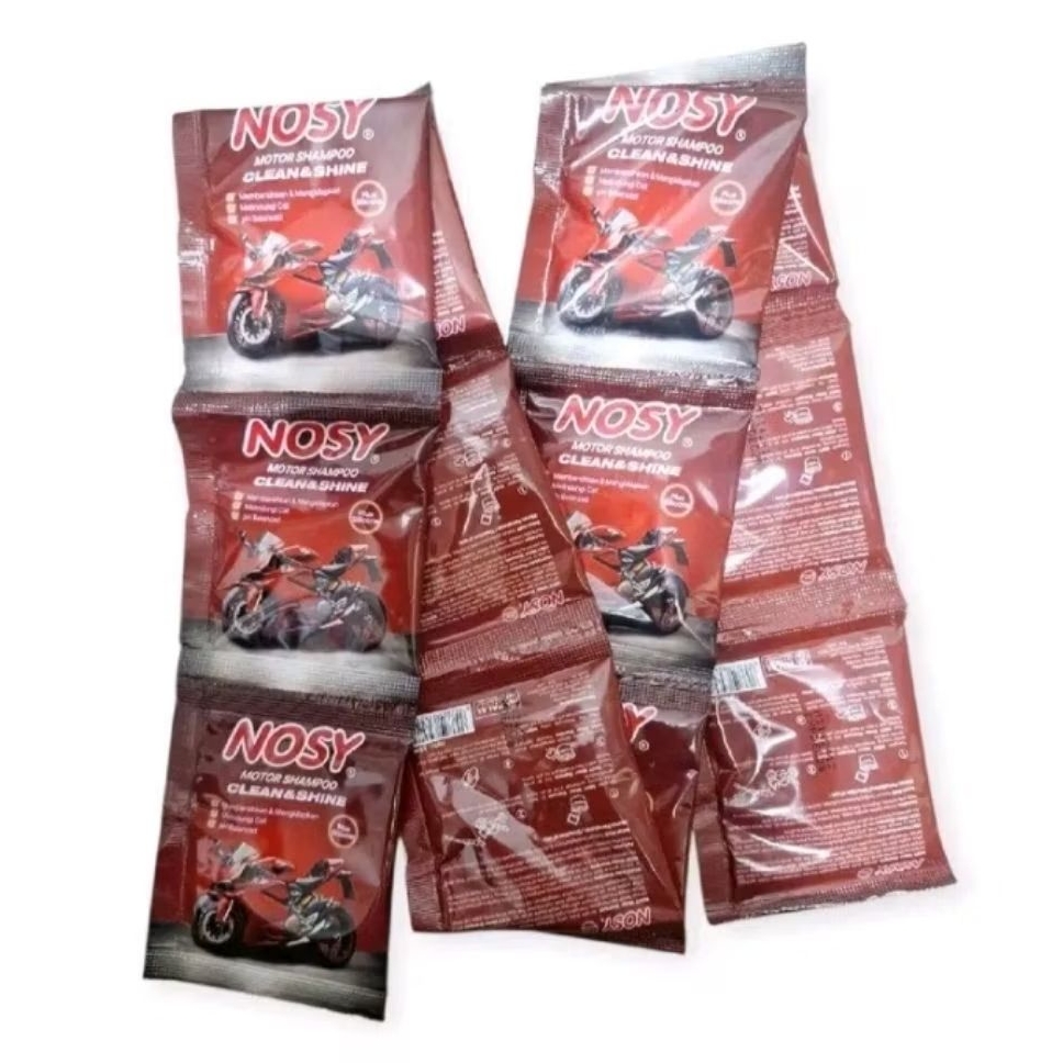 Jual (1pack isi 25ml x 24Sachet)Nosy Shampo Motorl/Kit Shampo Motor ...