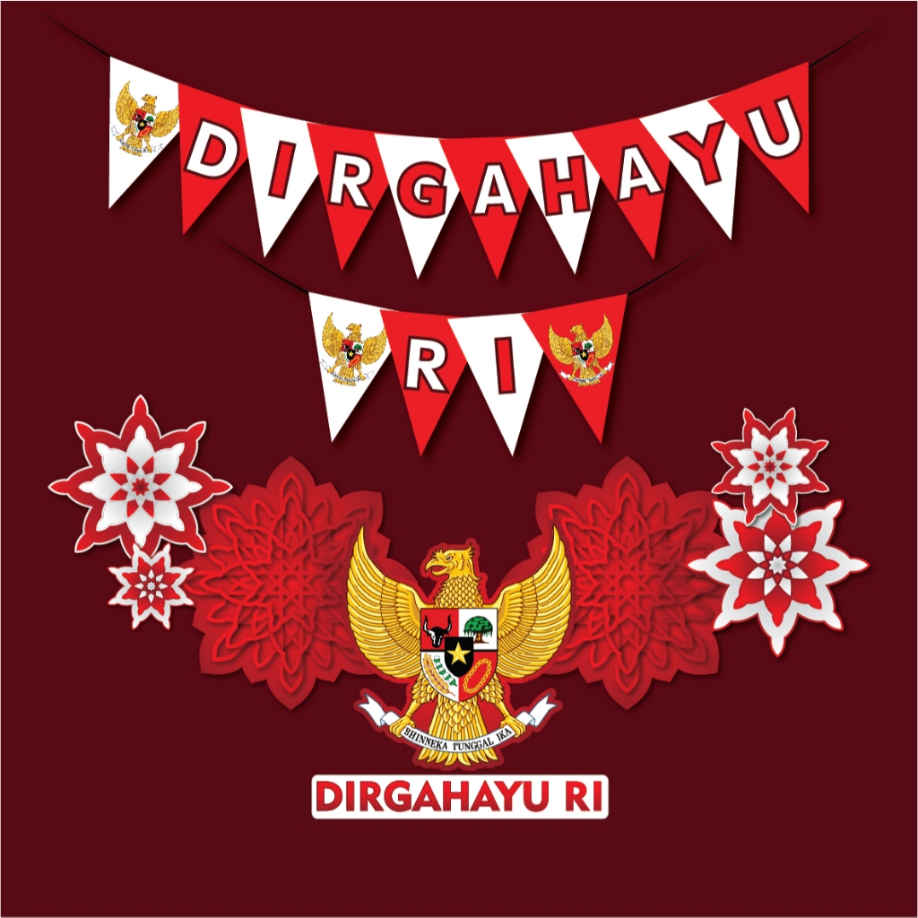 Jual HIASAN GARUDA DEKORASI AGUSTUSAN 17 AGUSTUS GAMBAR TEMPEL BANNER ...
